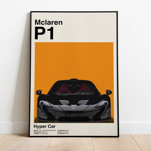 Mclaren P1 Poster - Etsy