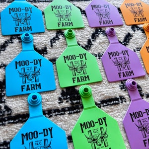 Custom Cattle Ear Tags - Personalized Stockman Eartags - Ask About Bulk ...