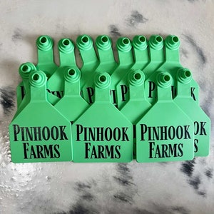 Custom Cattle Ear Tags Personalized Stockman Eartags Ask About Bulk ...