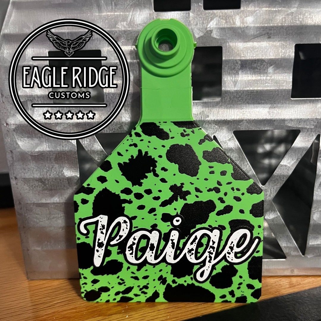 Custom Cattle Ear Tags UV Printed NO Vinyl Used Personalized Livestock ...