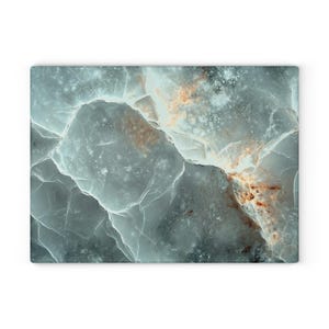 Blue Marble Look Cutting Board, Glass Cutting Board, 8 X 11 Board, 11 X ...