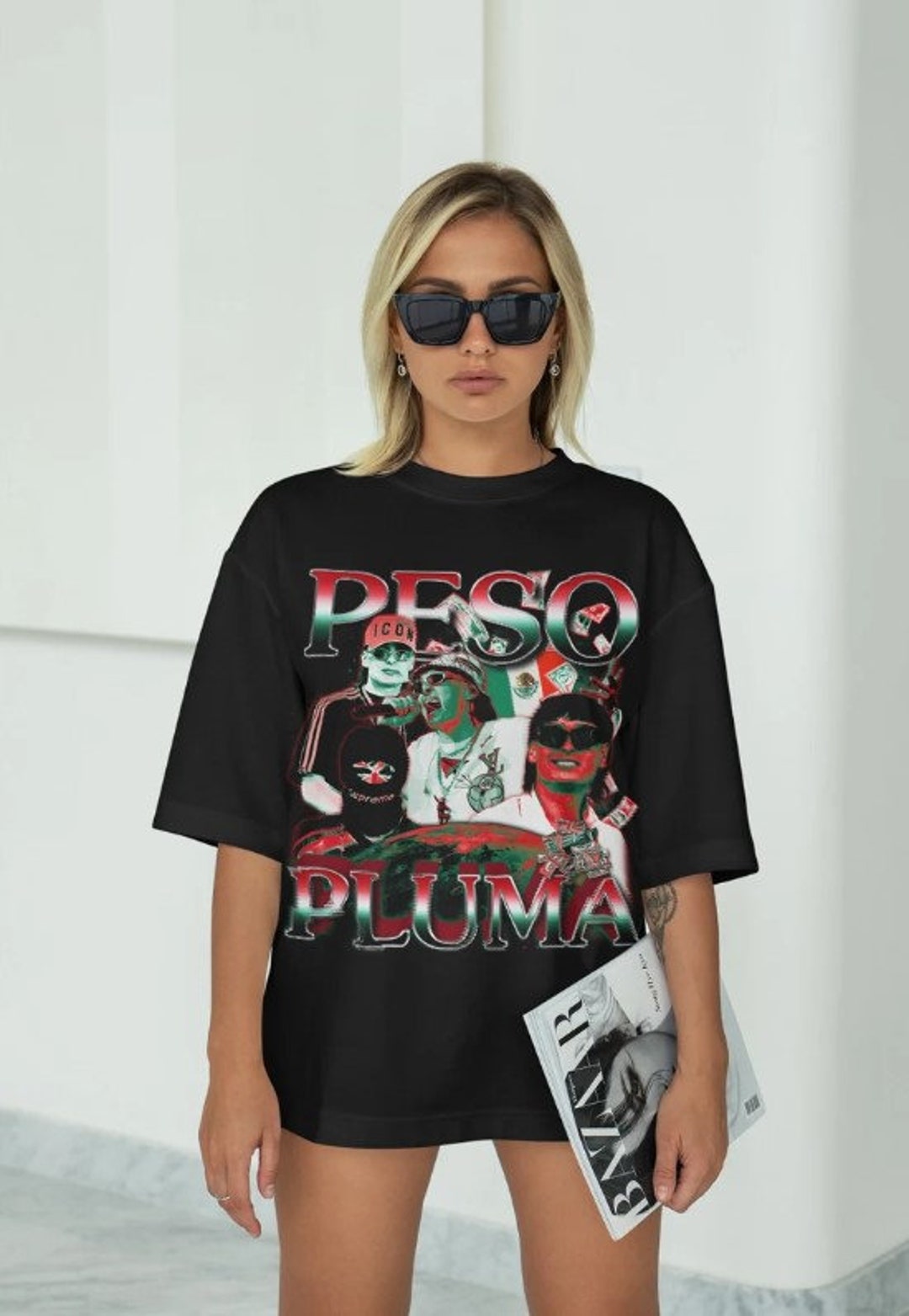 Custom Peso Pluma 90s T-shirt Custom Your Own Bootleg Insert - Etsy