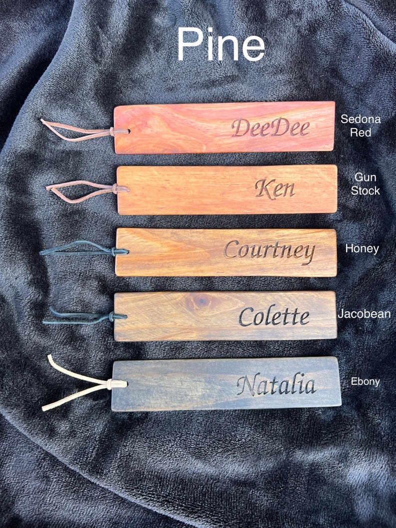Handmade Wooden Bookmark, Custom Name Bookmark, Personalized Bookmark ...