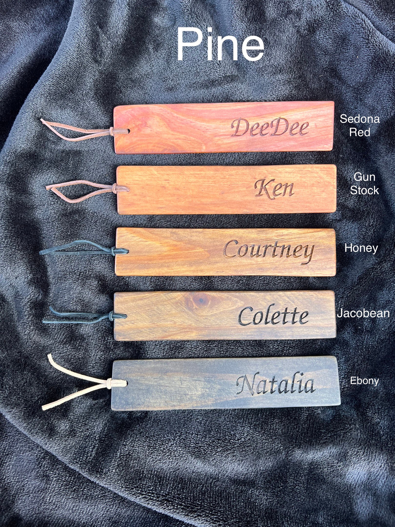 Handmade Wooden Bookmark, Custom Name Bookmark, Personalized Bookmark ...