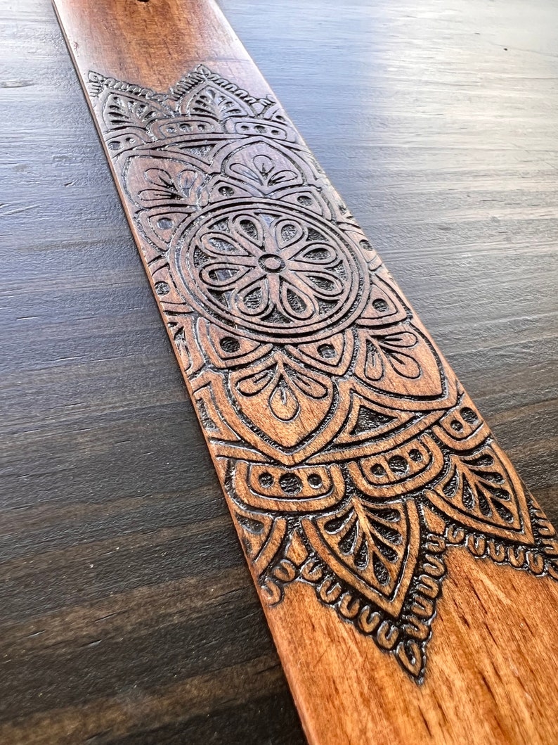 Handmade Wooden Bookmark, Mandala Bookmark, Unique Gift, Laser Engraved ...
