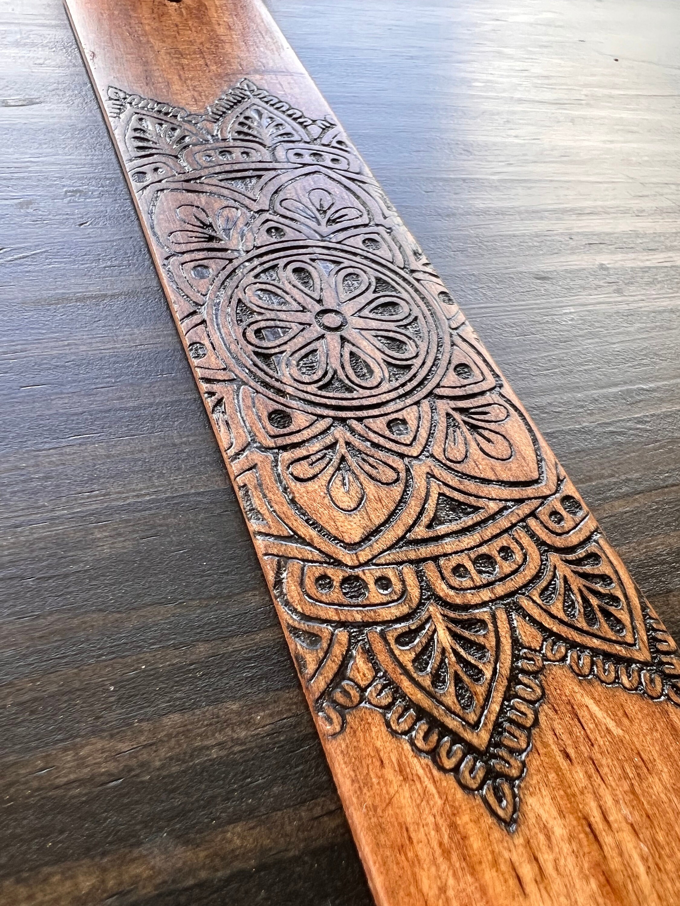 Handmade Wooden Bookmark, Mandala Bookmark, Unique Gift, Laser Engraved ...