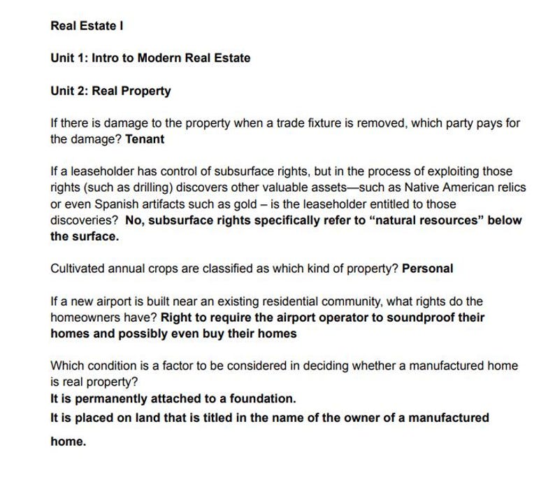 Real Estate Exam Study Guide PDF Printable - Etsy Australia