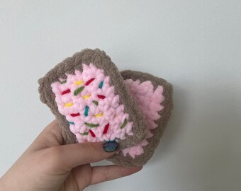 Toaster Pastry Crochet Pattern, No-sew, Crochet Pillow Pattern, Crochet ...