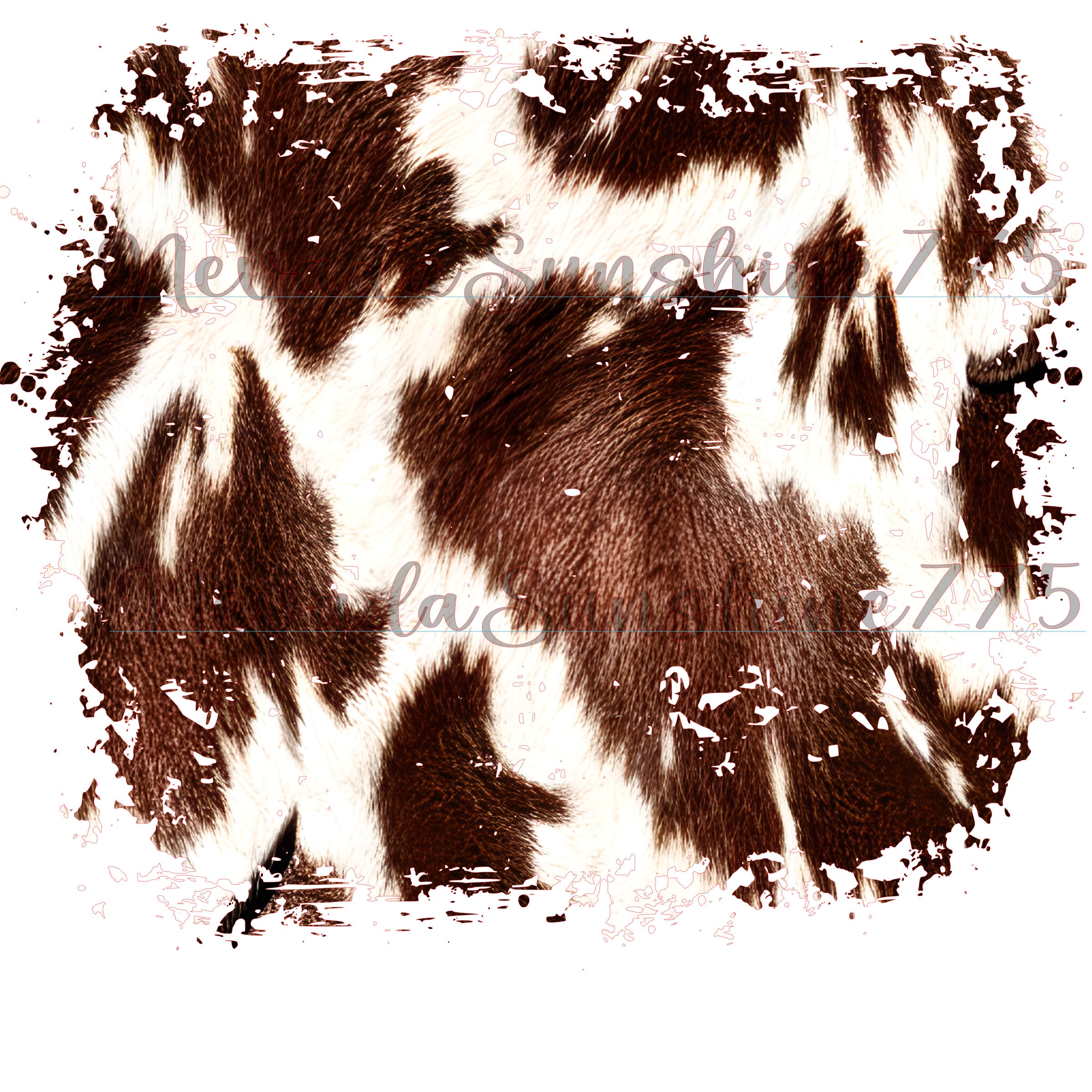 Distressed Brown Cow Hide Background Sublimation Digital Download PNG ...
