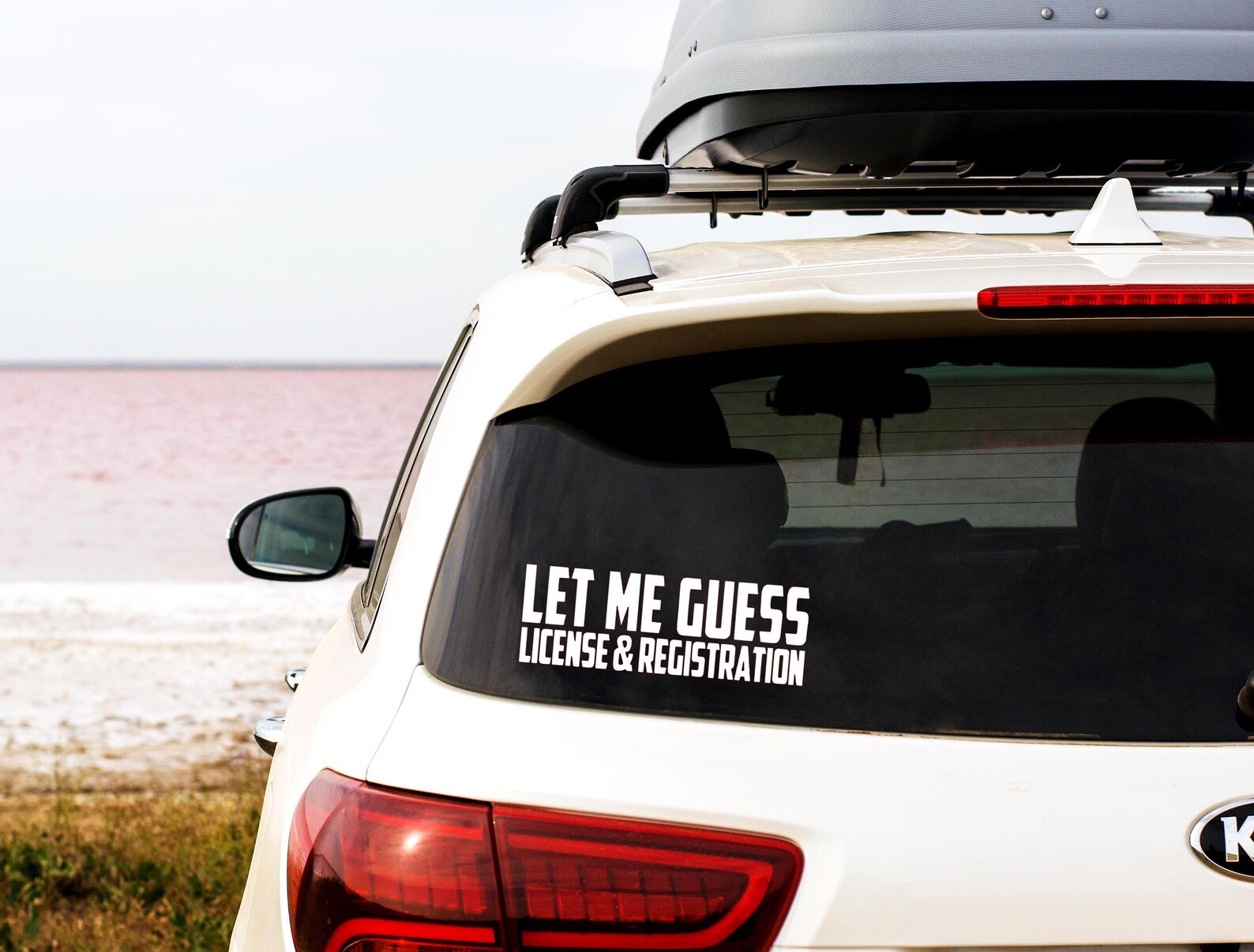 Car Window Decal Permanent Vinyl Let Me Guess License and Registration ...
