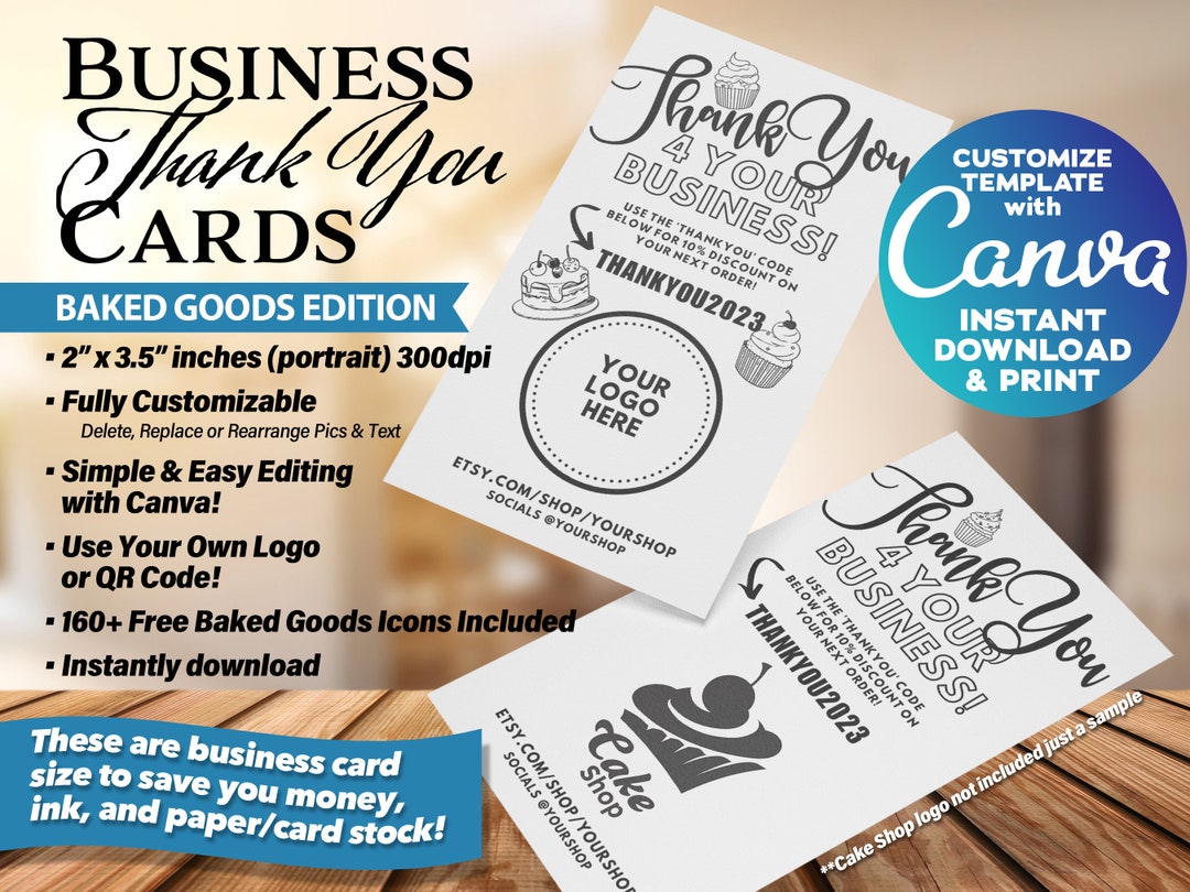 Business Thank You | Goods Insert | Packing Insert | Business Card ...