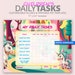 Kids Daily Checklist, Kids Daily Task Chart, Unicorn Design, Chore List ...
