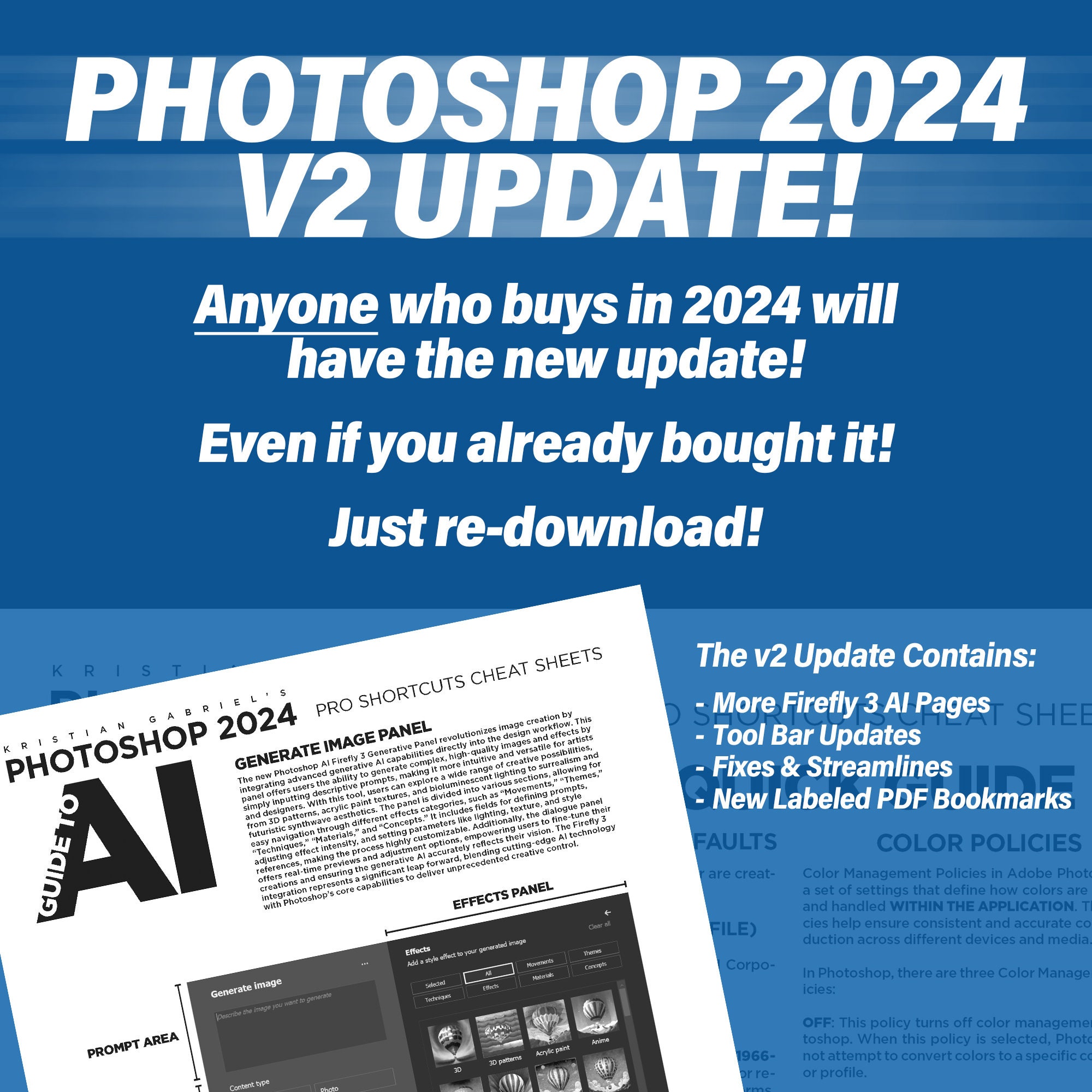 Adobe Photoshop 2024 Cheat Sheet: Complete Guide With Shortcuts, File ...