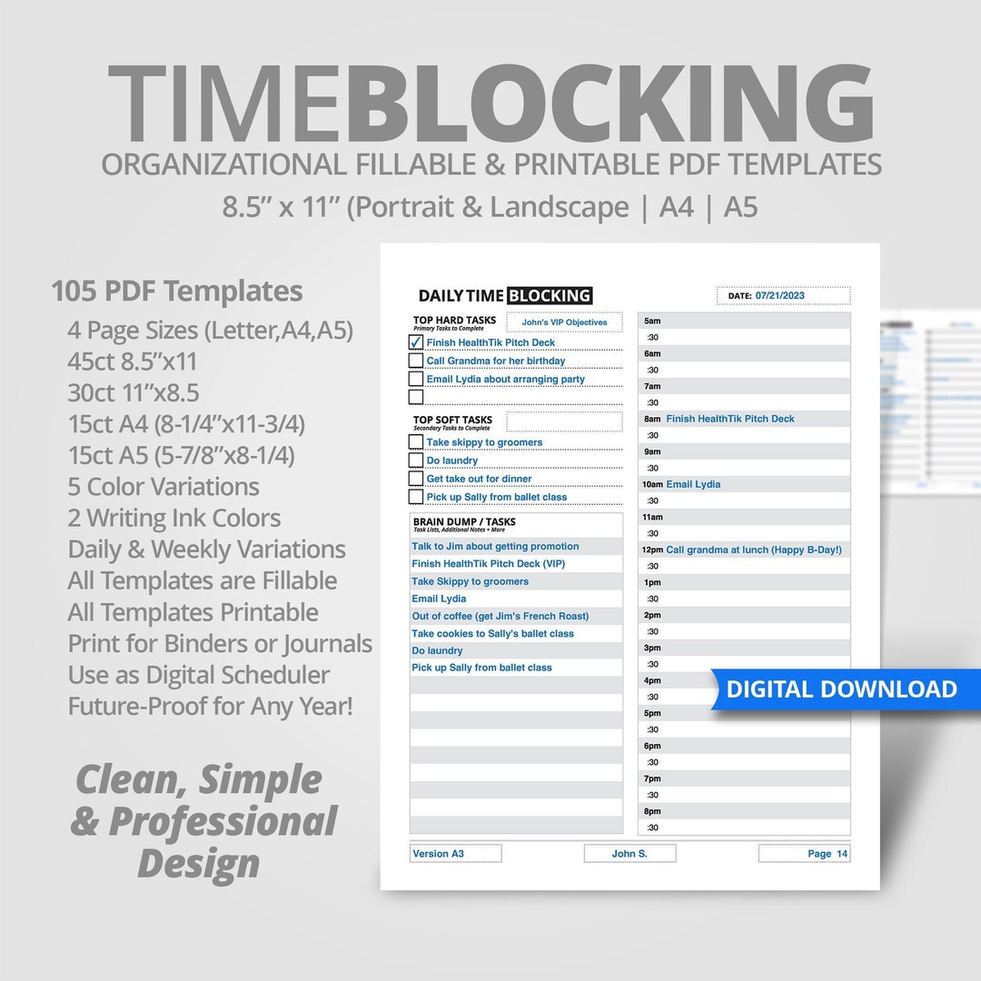 Elon Musk's Time Blocking Task & Time Scheduling Templates Project ...