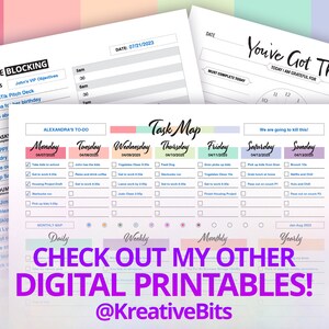 Monthly Task Organizer | Printable Task Template | Monthly Task Tracker ...