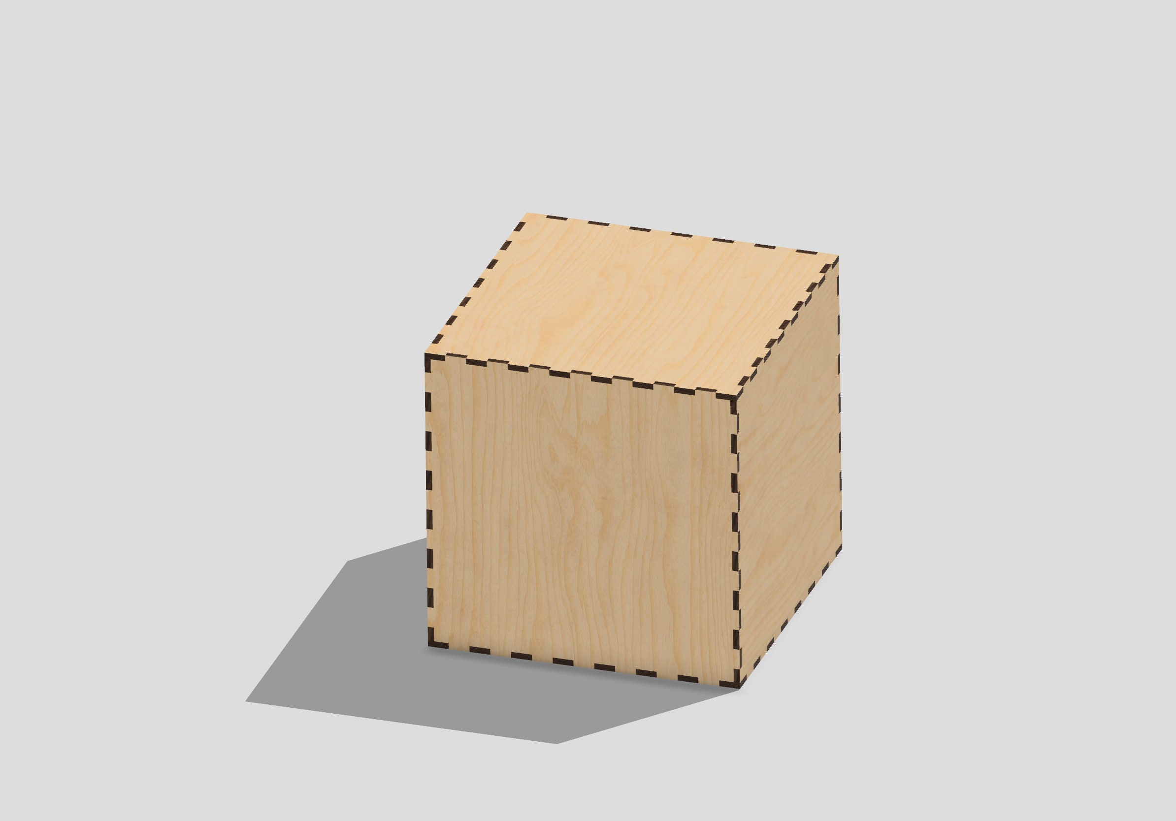 Basic Cube Gift Box- 300mm X 300mm X 300mm, Digital File-laser Cut, 6mm ...