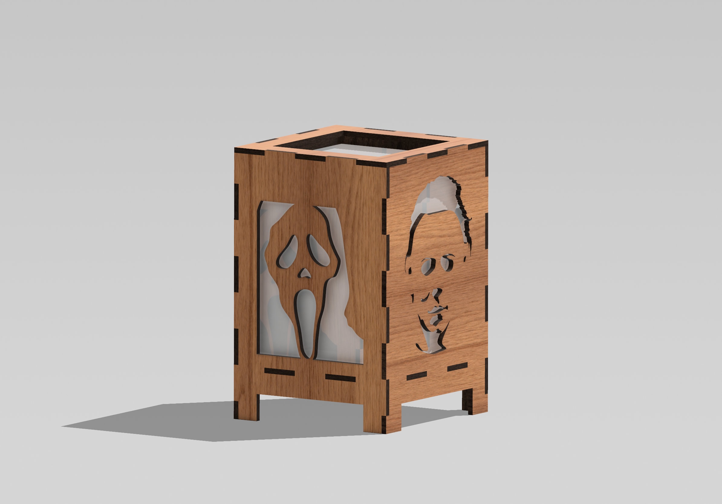 Horror Halloween Movie Laser Cut Lantern- 150mm X 100mm X 100mm- 3mm ...