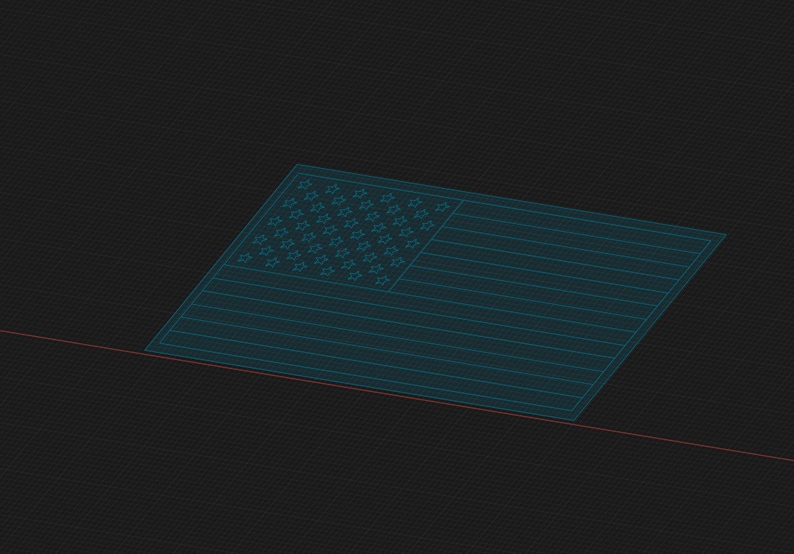 American Flag Stl File- Digital Download-3d Printed - Etsy