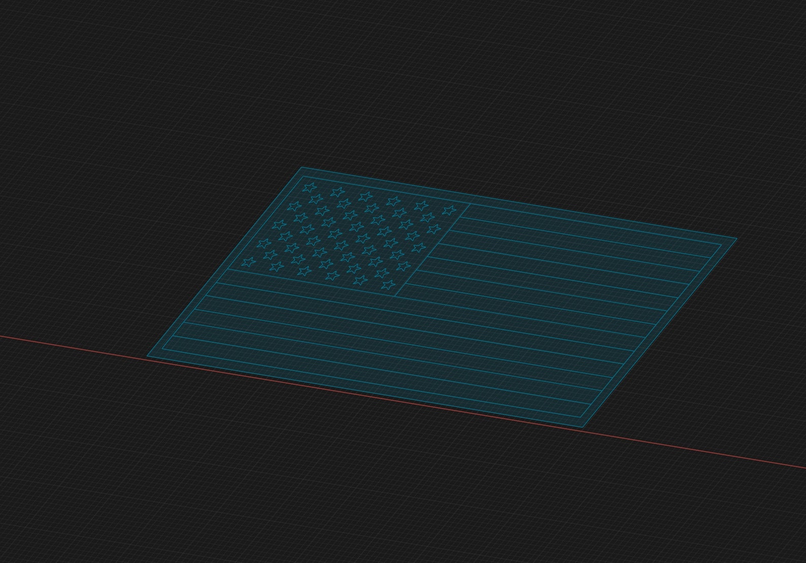 American Flag Stl File- Digital Download-3d Printed - Etsy