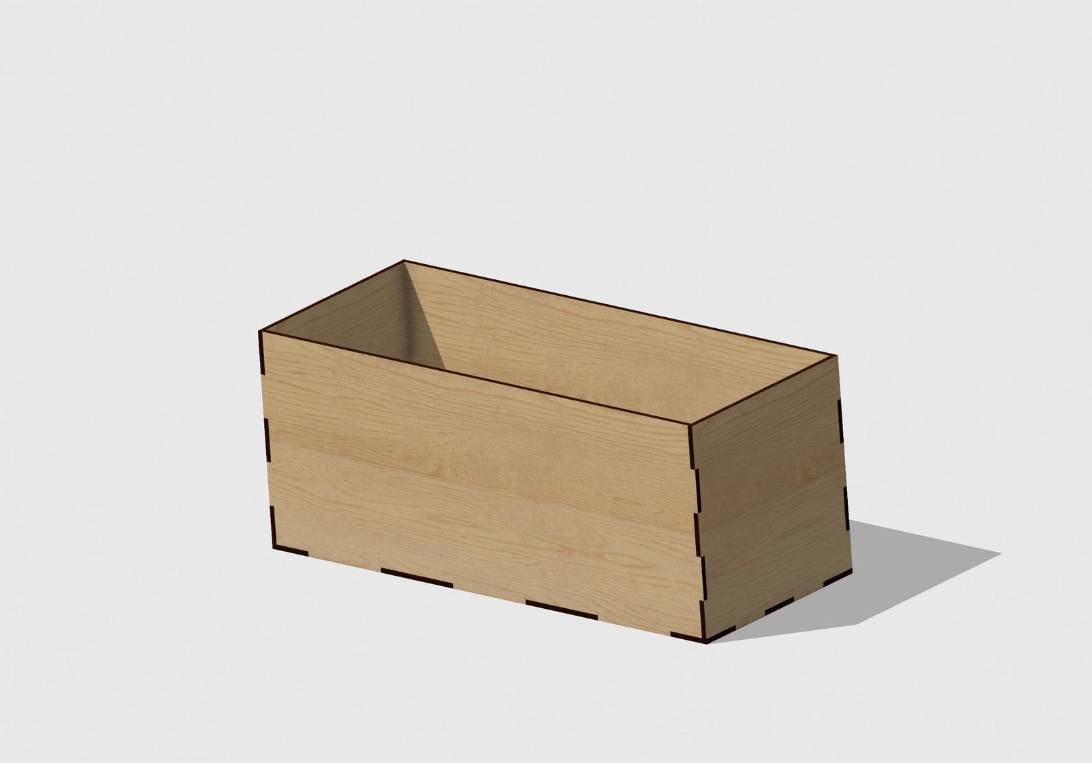 12inch X 5inch (1/8inch Thick) Rectangle Open Top Box - Etsy