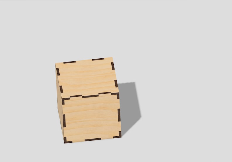 Cube 70mm X 70mm- 3mm OR 1/8 Inch Thick Wood- Laser Cut- Digital File ...