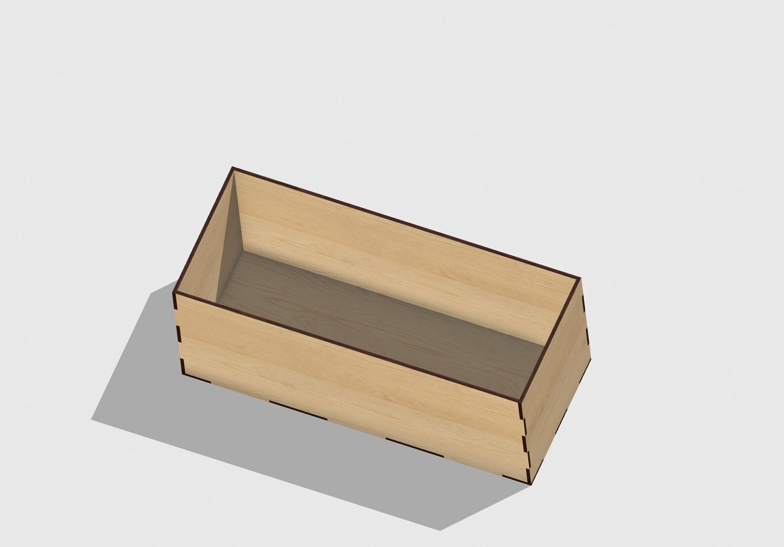 12inch X 5inch (1/8inch Thick) Rectangle Open Top Box - Etsy