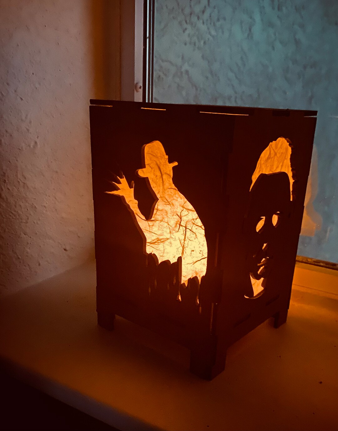 Horror Halloween Movie Laser Cut Lantern- 150mm X 100mm X 100mm- 3mm ...