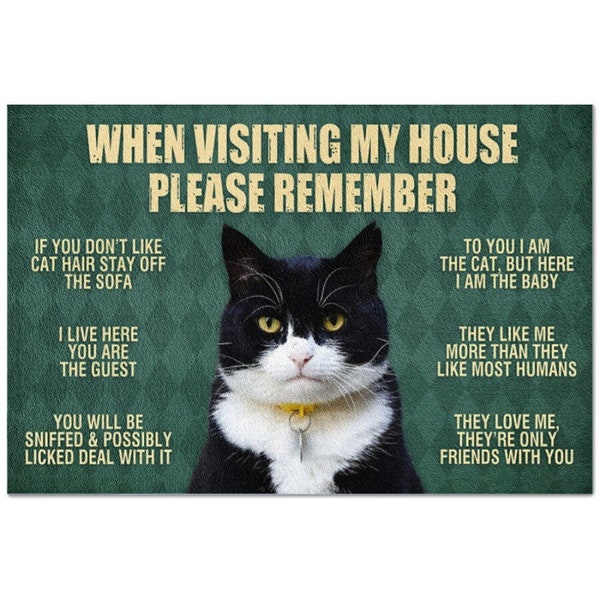 When Visiting My Home Please Remember Doormat - Etsy