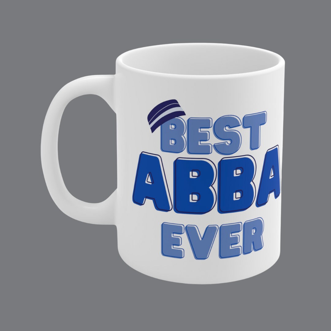 Best Abba Ever Mug With Design of Kufi/top, Personalize Father's Day ...