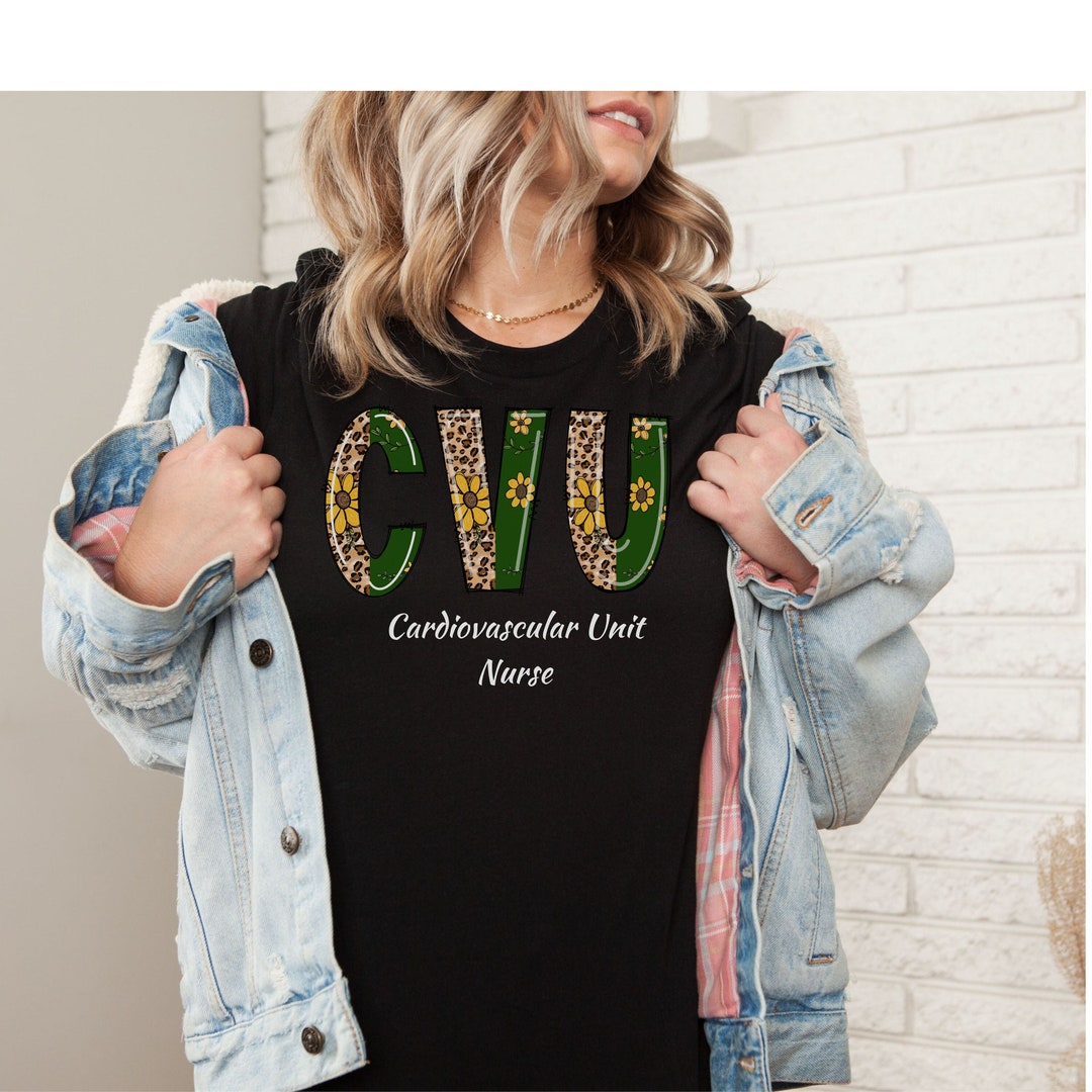 Cardiovascular Care Unit Nurse Shirt Sunflowers, Fun Ccu Nurse, Gift ...