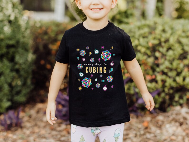 Every Day I'm Cubing Tshirt, Rubiks Cube Shirt, Cuber Kids Tee ...