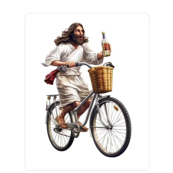 Jesus Christ on a Bike - Etsy