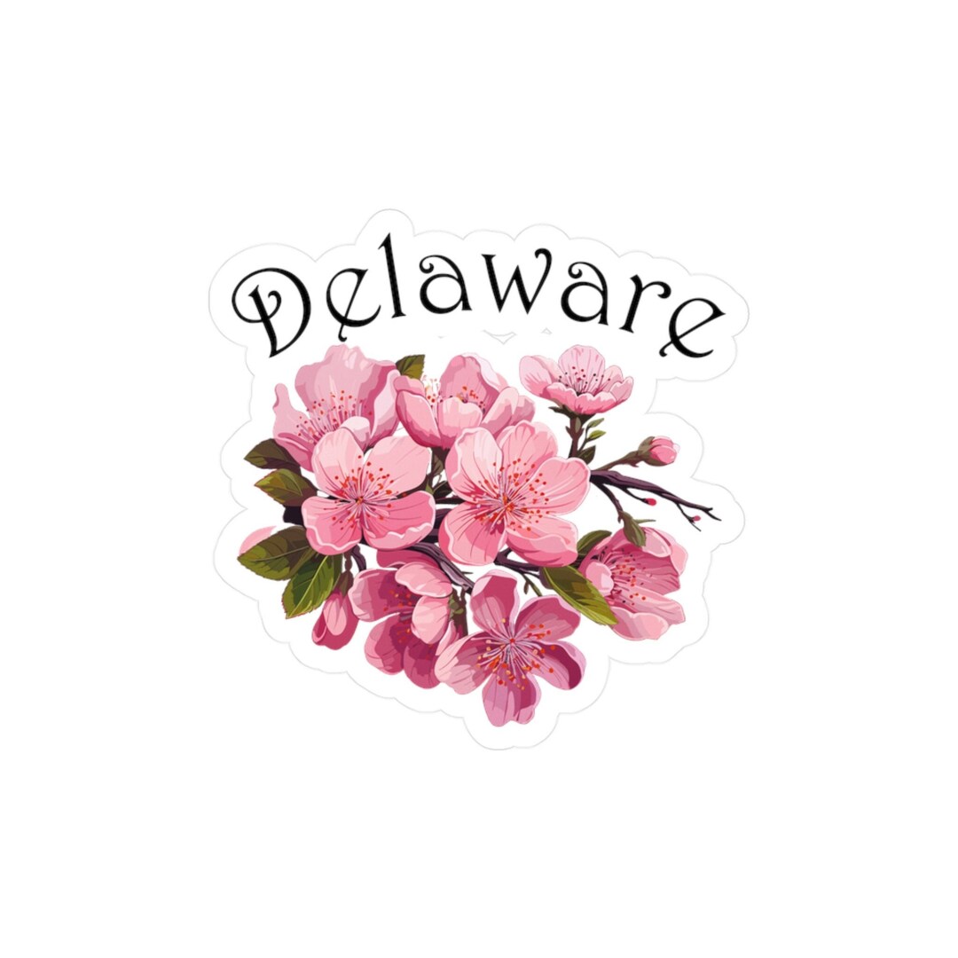 Delaware State Flower Peach Blossom Decals - Perfect Vinyl Stickers for ...