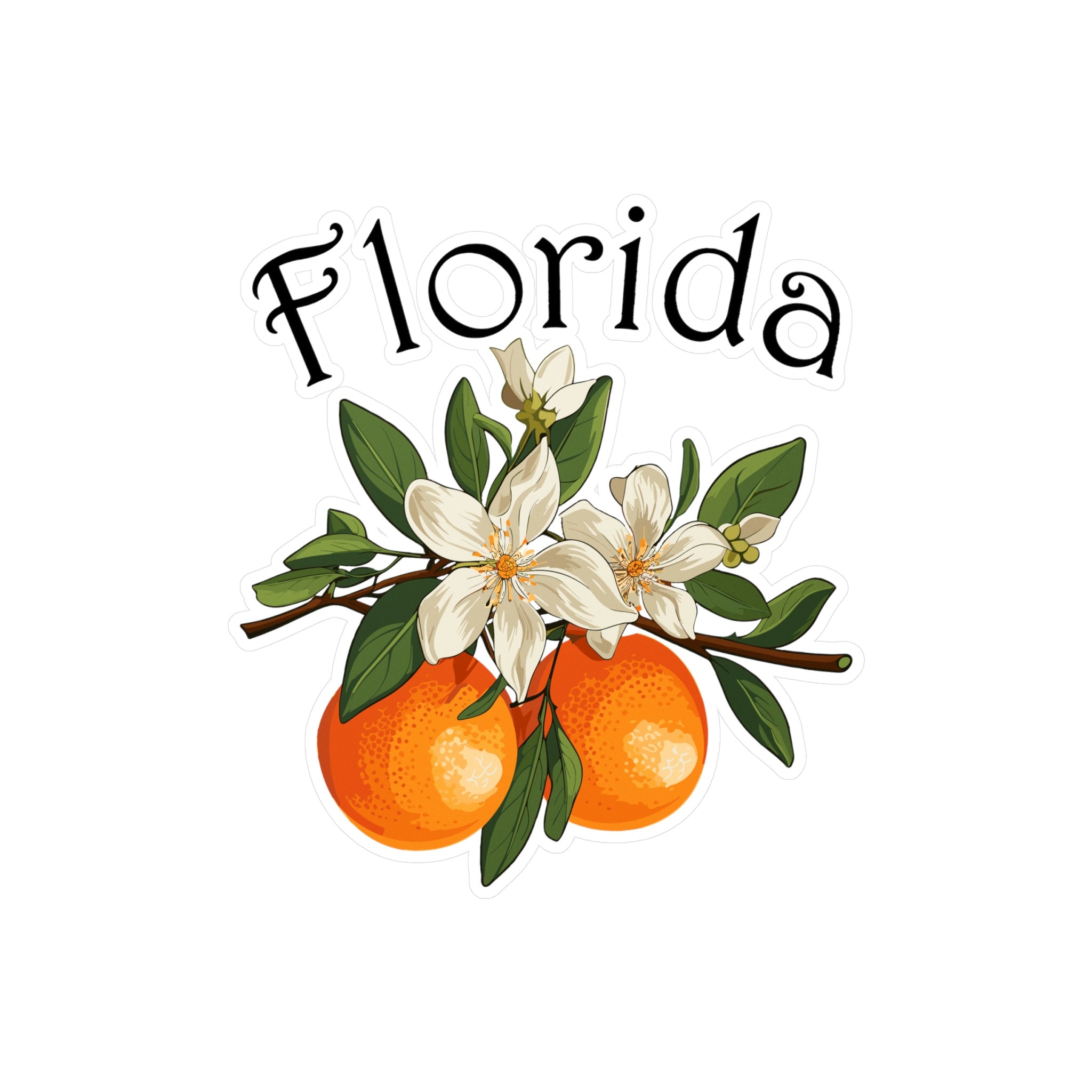 Florida State Flower Orange Blossom Decals - Perfect Vinyl Stickers for ...