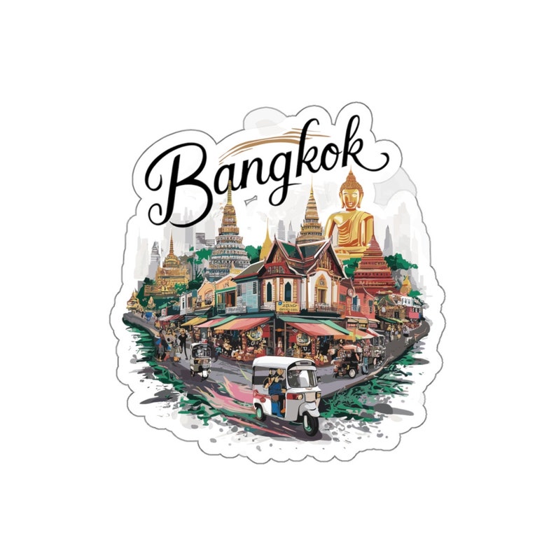 Bangkok City Collage - Die-cut Sticker | Unique Custom Design From a ...