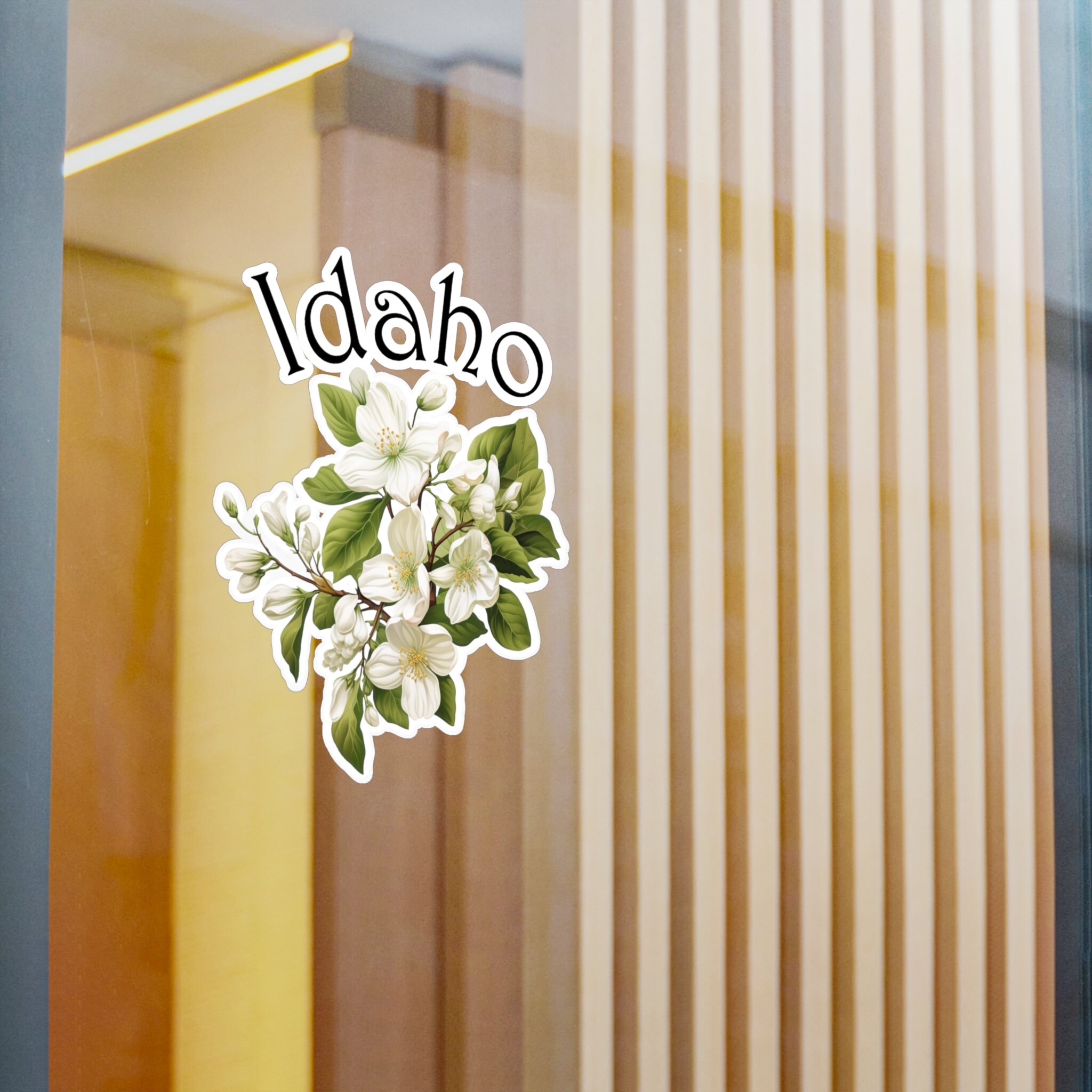 Idaho Syringa State Flower Vinyl Sticker - Show Your Love for Idaho's ...