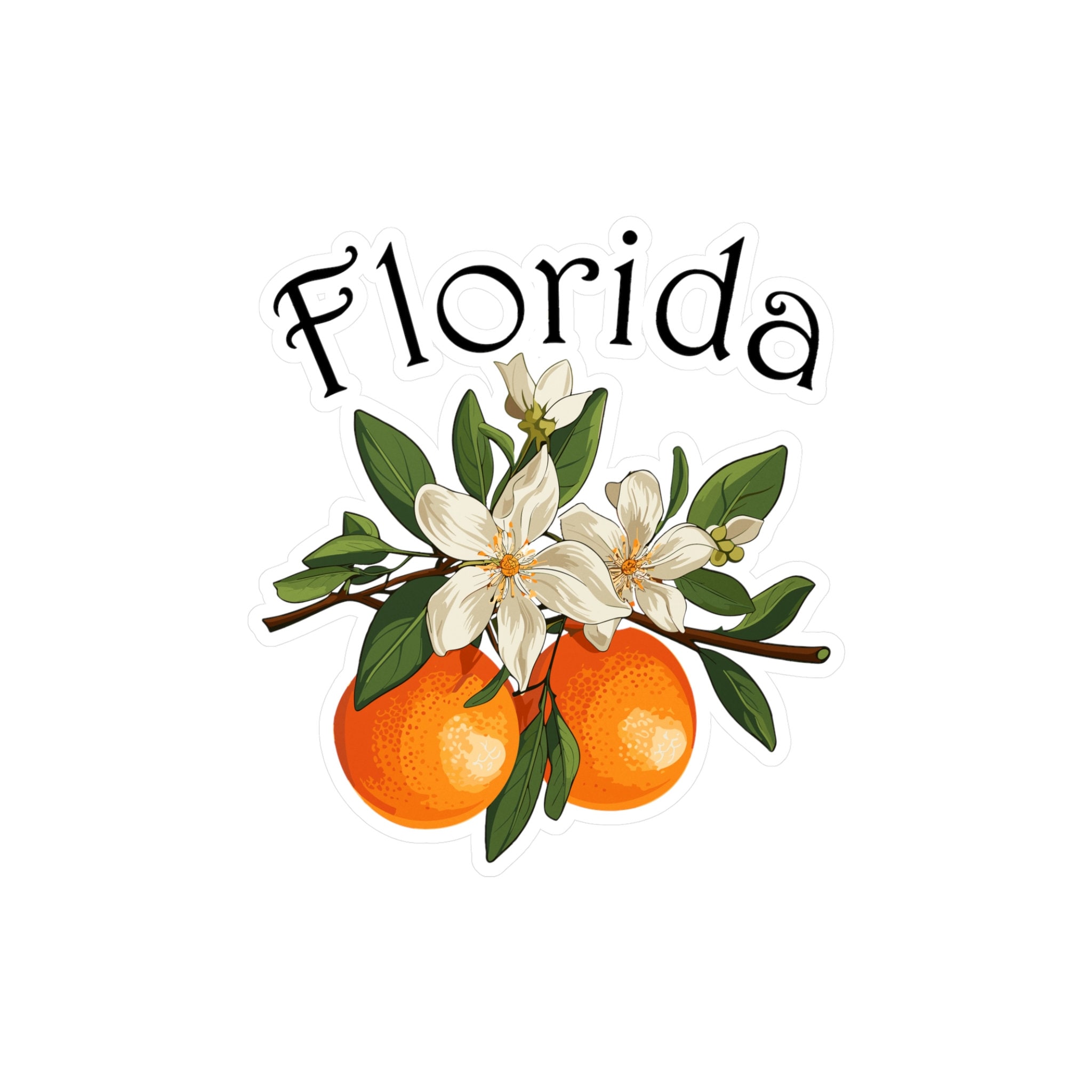 Florida State Flower Orange Blossom Decals - Perfect Vinyl Stickers for ...