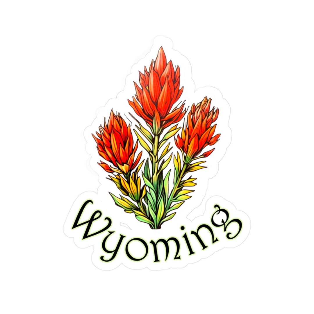 Wyoming State Flower, Indian Paint Brush - Kiss-cut Vinyl Decals | the ...