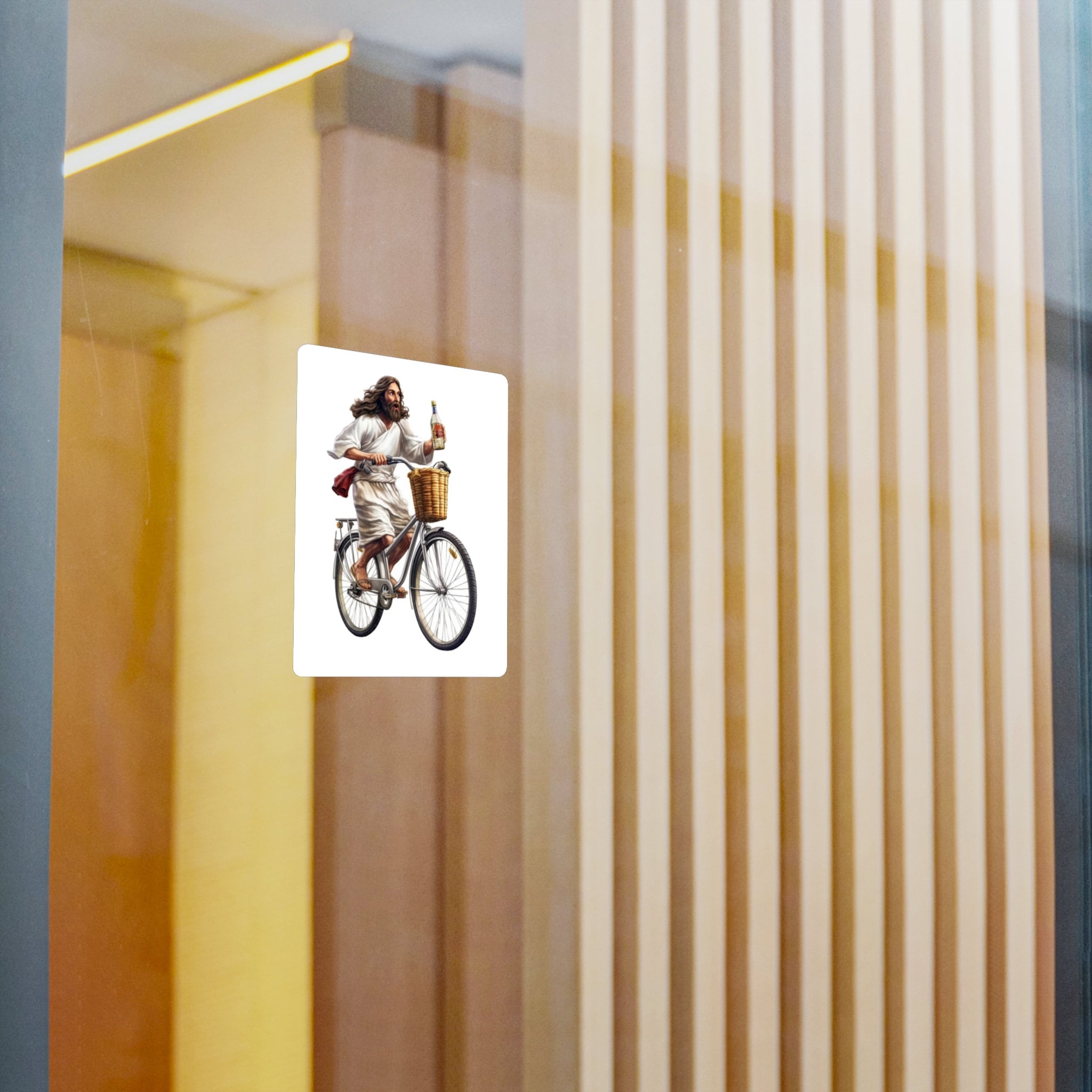 DUI Jesus, Drinking on a Bike - Vinyl Decals | Religious Humor, Bicycle ...