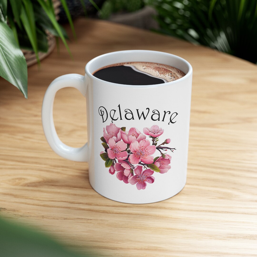 Delaware State Flower, the Peach Blossom - Ceramic Mug 11oz | A Peach ...