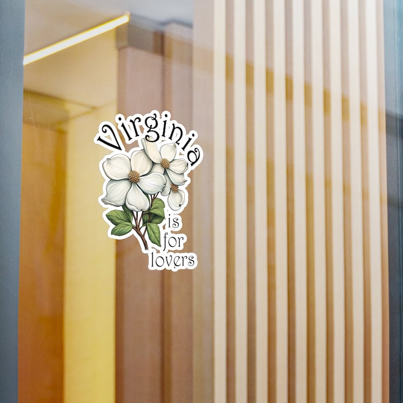 Virginia is for Lovers, Featuring the Flowering Dogwood - Kiss-cut ...