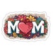 Mom - Die-cut Stickers | Hearts and Flowers - Etsy
