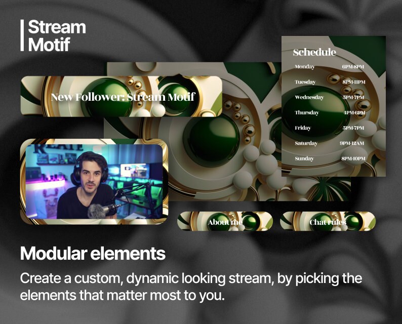 Lucky Luxury Stream Package Design | Overlays, Stream Scenes, Alerts ...