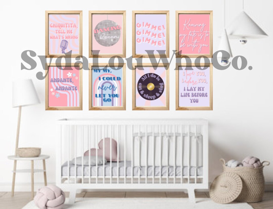 Mamma Mia Downloadable Print Bundle X 8 Mamma Mia Nursery Prints Mamma ...