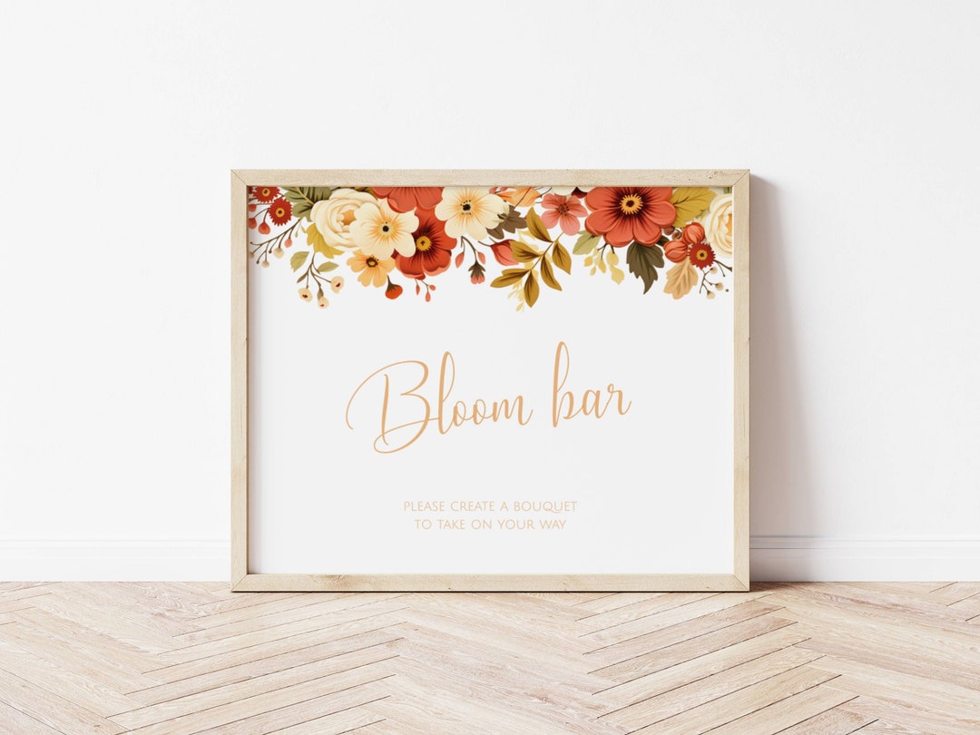 Bouquet Sign Template, Build a Bouquet Template, Make a Bouquet Sign ...