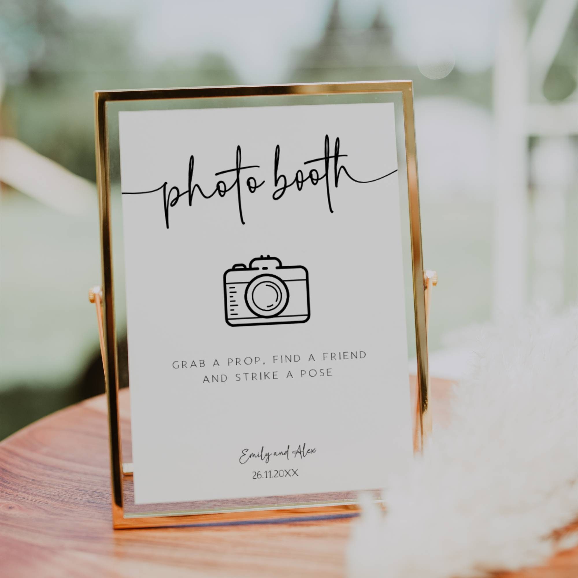 Instant Download, Wedding Photo Booth Sign, Editable Download, Photo ...