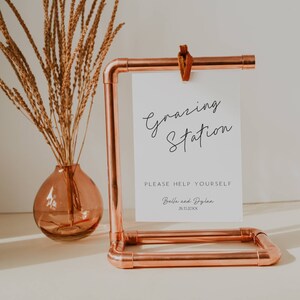 Grazing Station Sign, Table Sign Template, Editable Wedding Sign ...