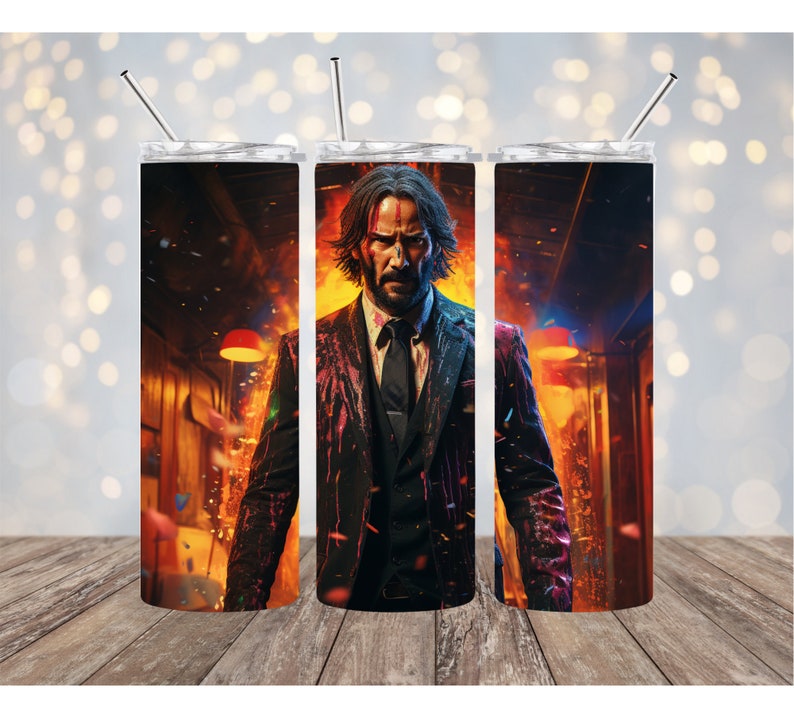 John Wick, Colorful, Action Explosion, Sublimation, 20 Oz Tumbler - Etsy