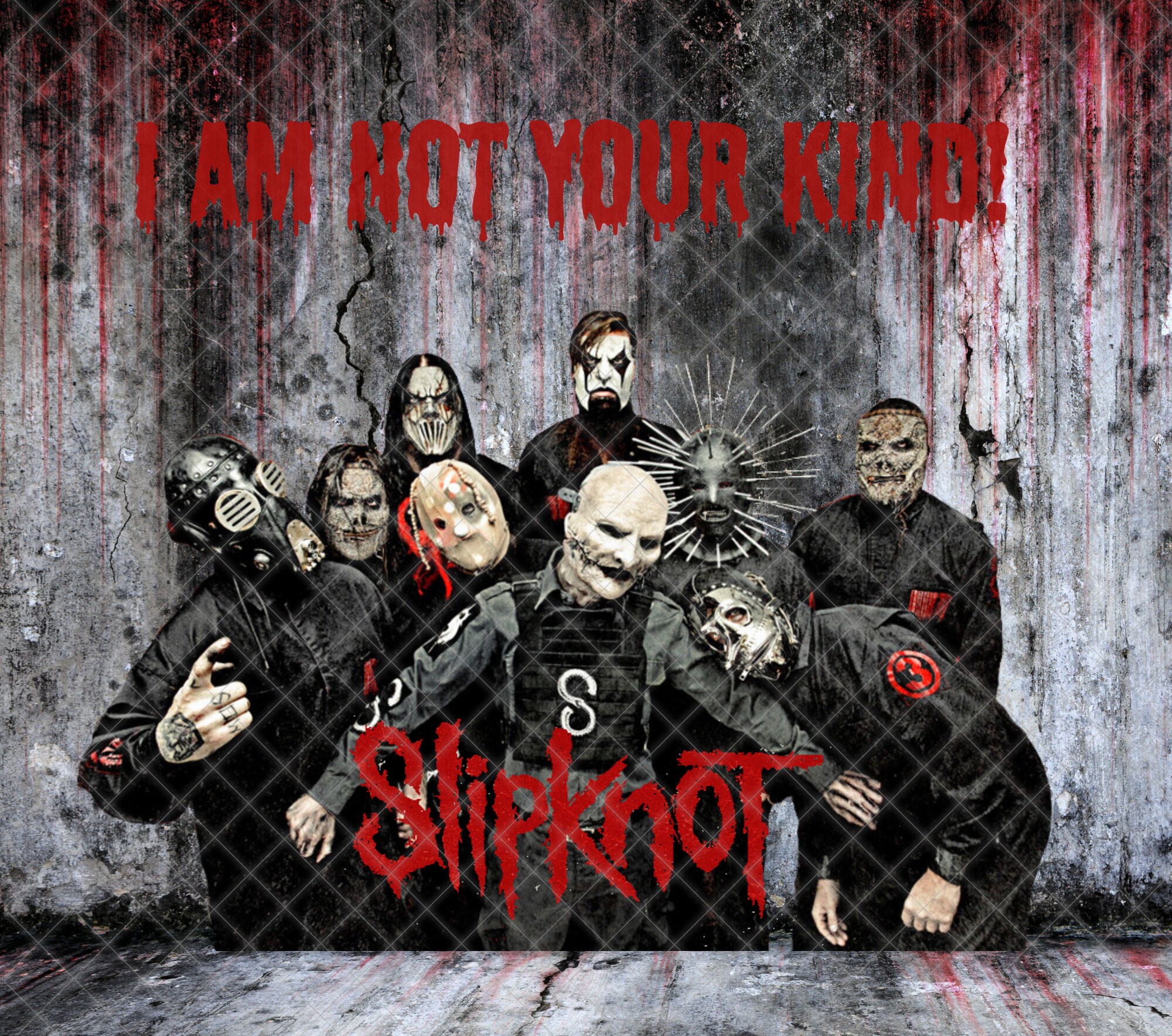 Slipknot Band Halloween Scary Horror 20oz Skinny Tumbler Custom ...