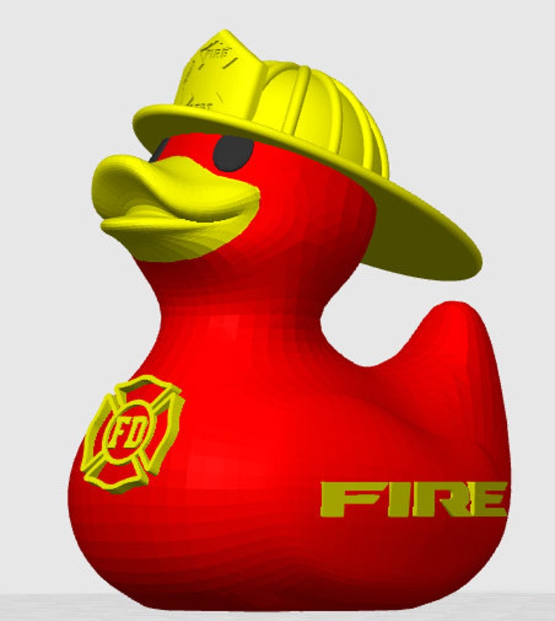Fireman Duck - Etsy